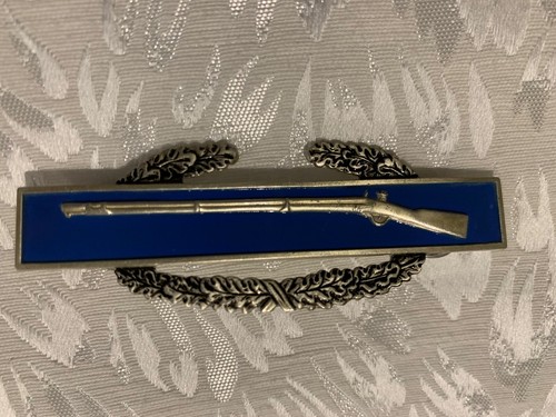 VTG WWII Military Rifle Gun Pin Blue Sterling Silver Medal Marksman ...