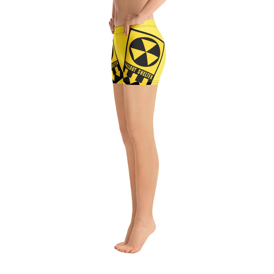 1940s / 1950s / 1960s Fallout Shelter Retro Sign Ladies Shorts | eBay