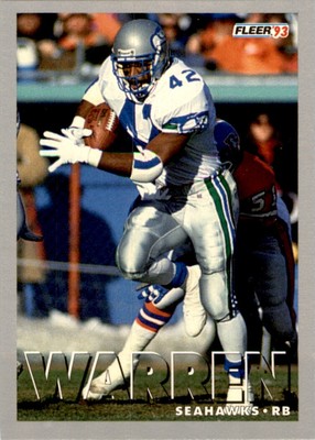 1993 Mint _ Fleer Chris Warren Seattle Seahawks #195 | eBay