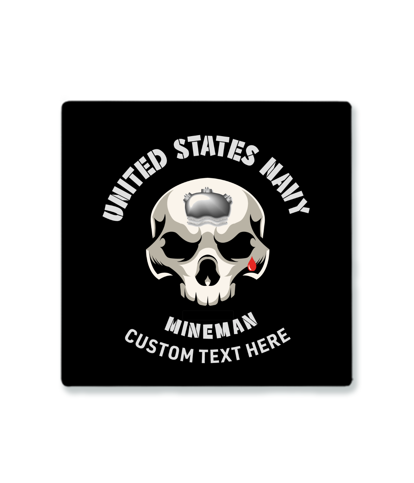Mineman Rate US Navy Veteran 5" Vinyl USN Minesweeper Military Truck ...