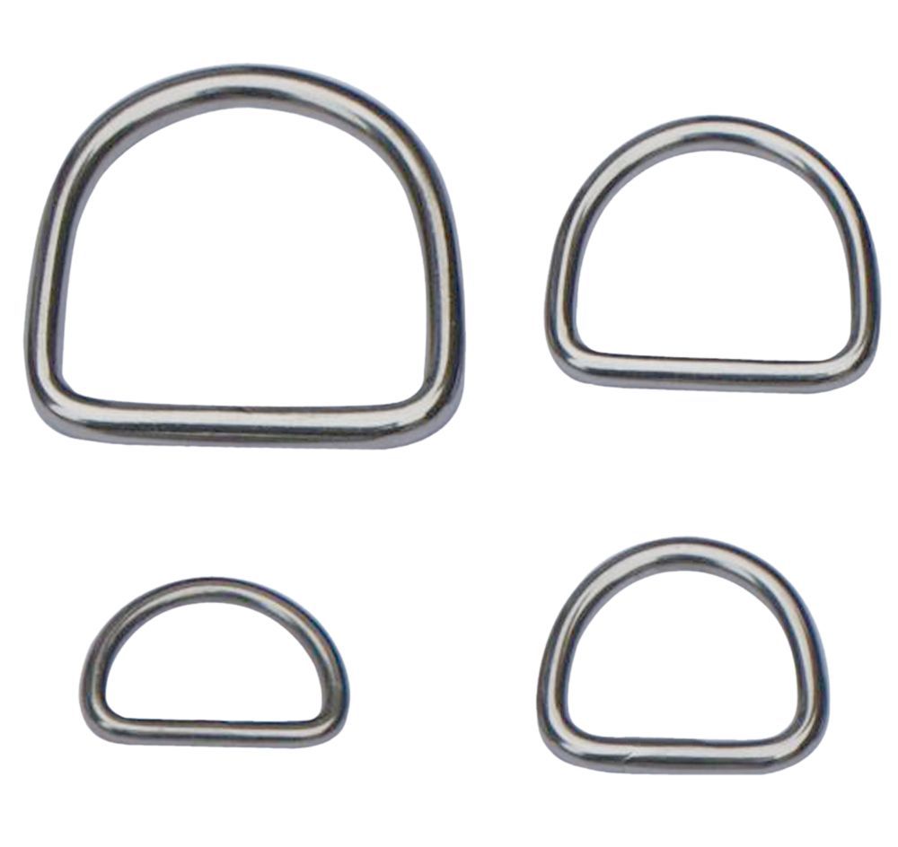 Stainless Steel D-RINGS & O-RINGS ~ Webbing Leathercraft WELDED BUCKLES ...