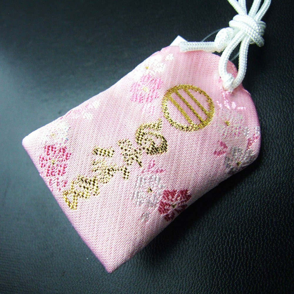 JAPANESE OMAMORI Charm Good luck FROG Kaeru Rich Money Health Pink ...