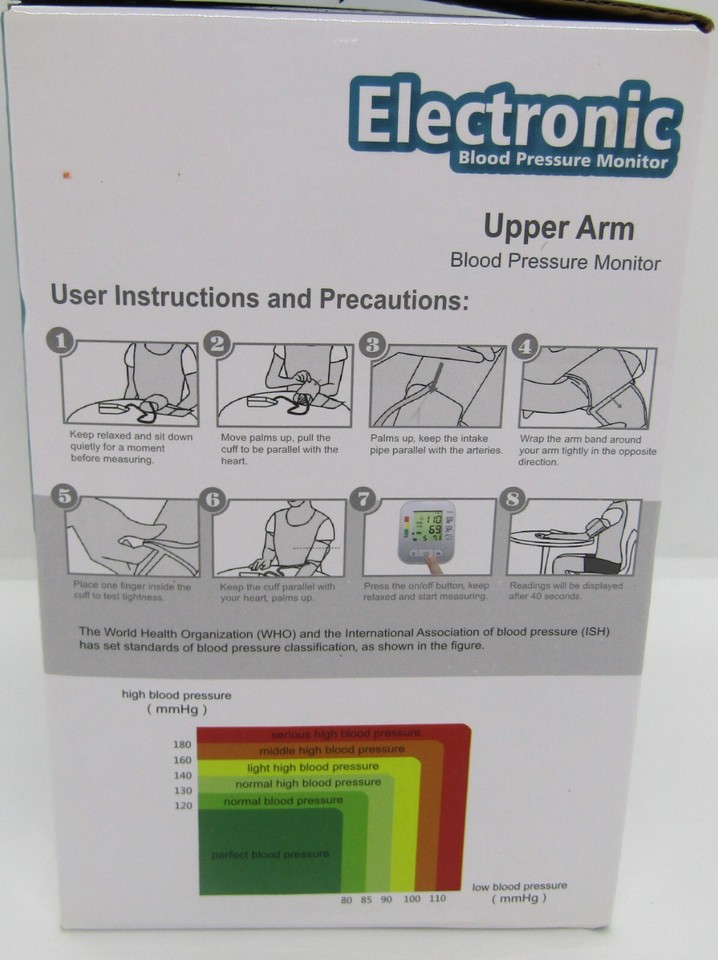 Electronic Blood Pressure Monitor, Arm Type Blood Pressure Monitor. | eBay