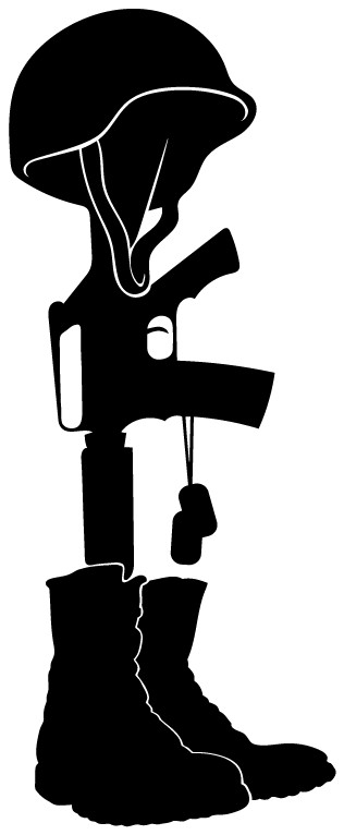 Fallen Soldier Silhouette Tattoo