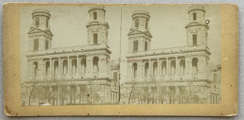 Frankreich Paris Die Kirche Saint-Sulpice Foto C1870 Stereo Vintage ...