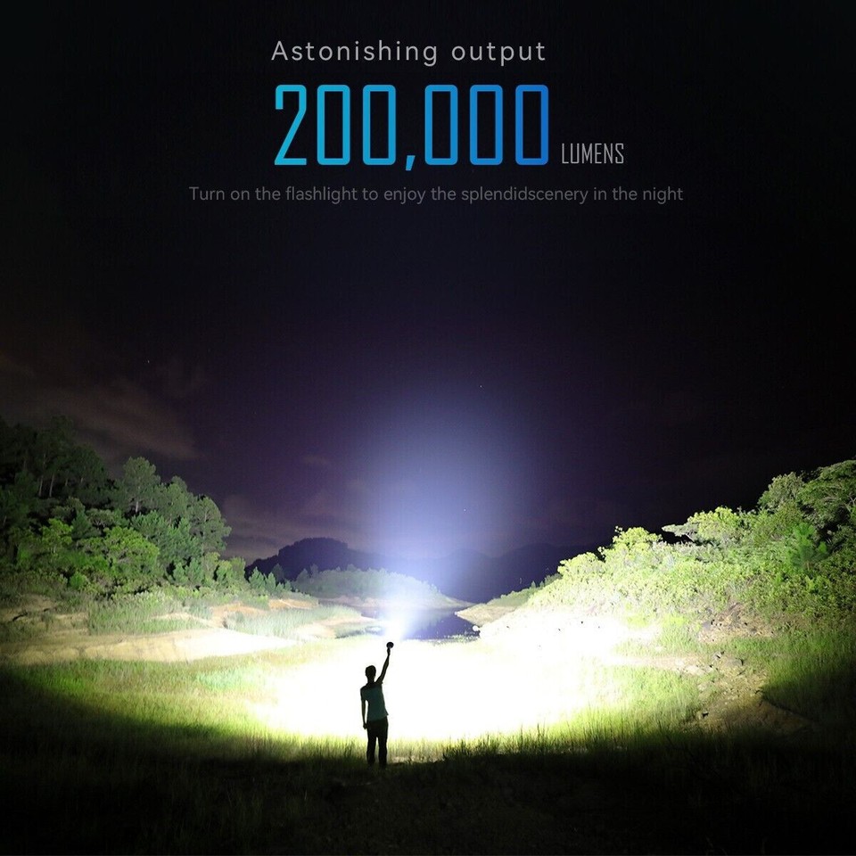 IMALENT MS32 Flashlight 200,000 Lumens 1618 Meter Bright Emergency ...