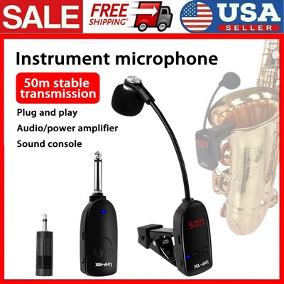 Professional Wireless Instrument Microphone System for Saxophone ...