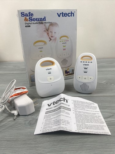 VTech DM111 BU Digital Audio Baby Monitor 1000 Ft Range Portable Orange ...