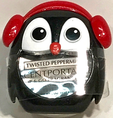 Bath & Body Works PENGUIN Scentportable Visor Clip TWISTED PEPPERMINT ...
