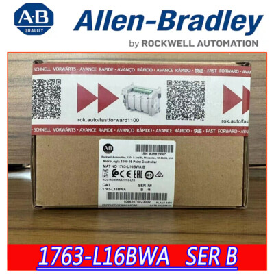 100% New Sealed Allen bradley 1763-L16BWA MicroLogix 1100 16 Point ...