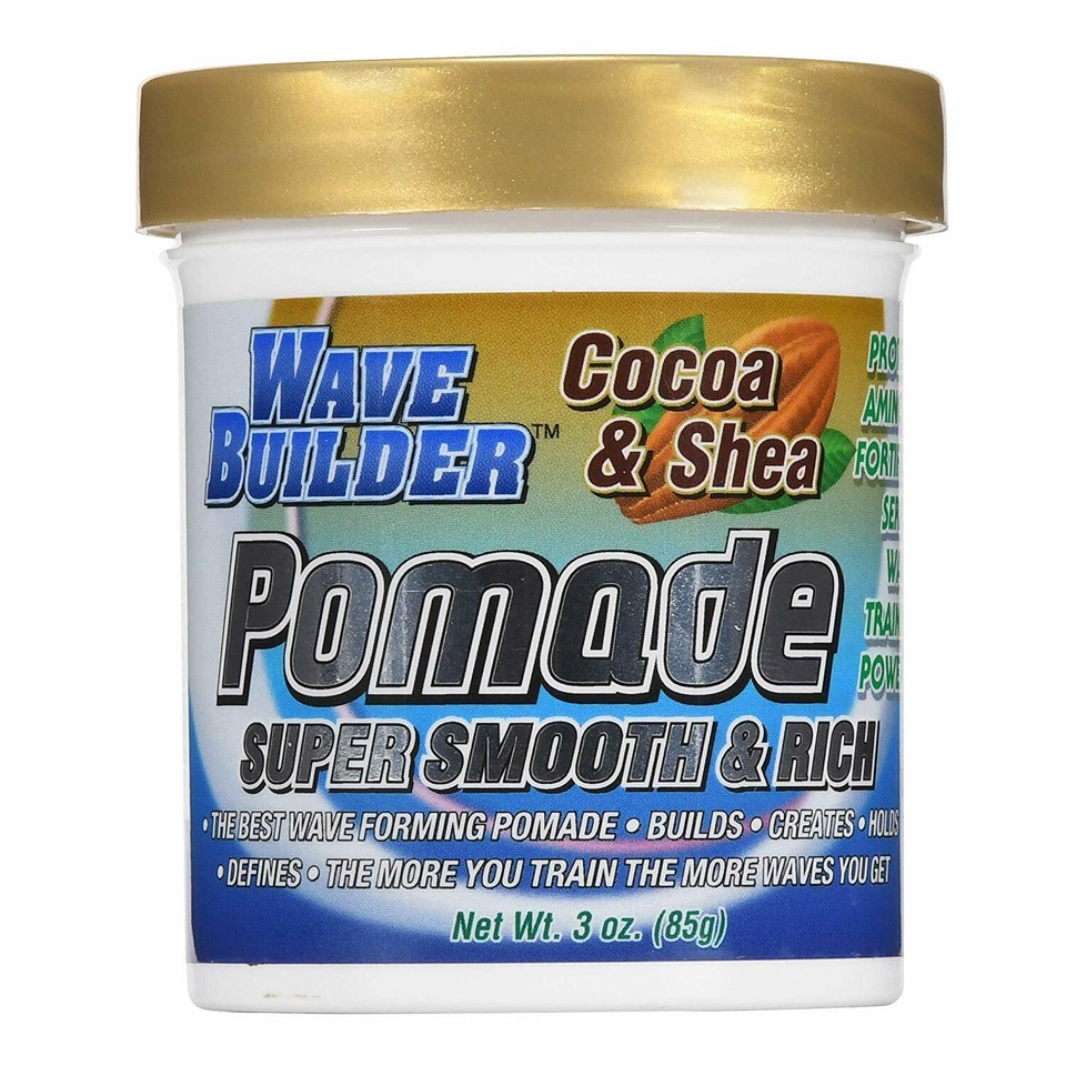 WaveBuilder Cocoa Shea Pomade | Super Smooth Rich Formula Hair Waves 3 ...