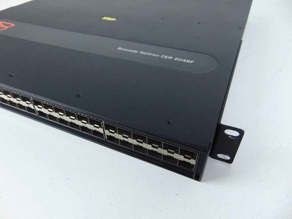 Brocade NI-CER-2048F-AC 48-Port Router with ADV_SVCS_PREM LIC, RPS9 | eBay