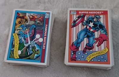 1990 Impel Marvel Comics Super Heroes LOT Of 115 Cards All Different No ...
