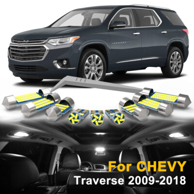 LED Interior Light Kit for Chevy Traverse 2009-2018 + License Plate ...
