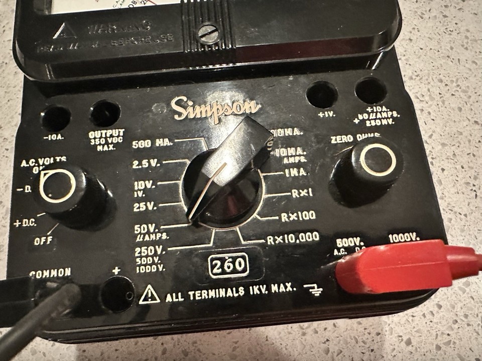 Simpson 260 Series 8 Analog Multimeter | eBay