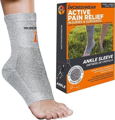 Incrediwear Ankle Sleeve – Brace for Joint X-Large (Pack of 1), Grey | eBay