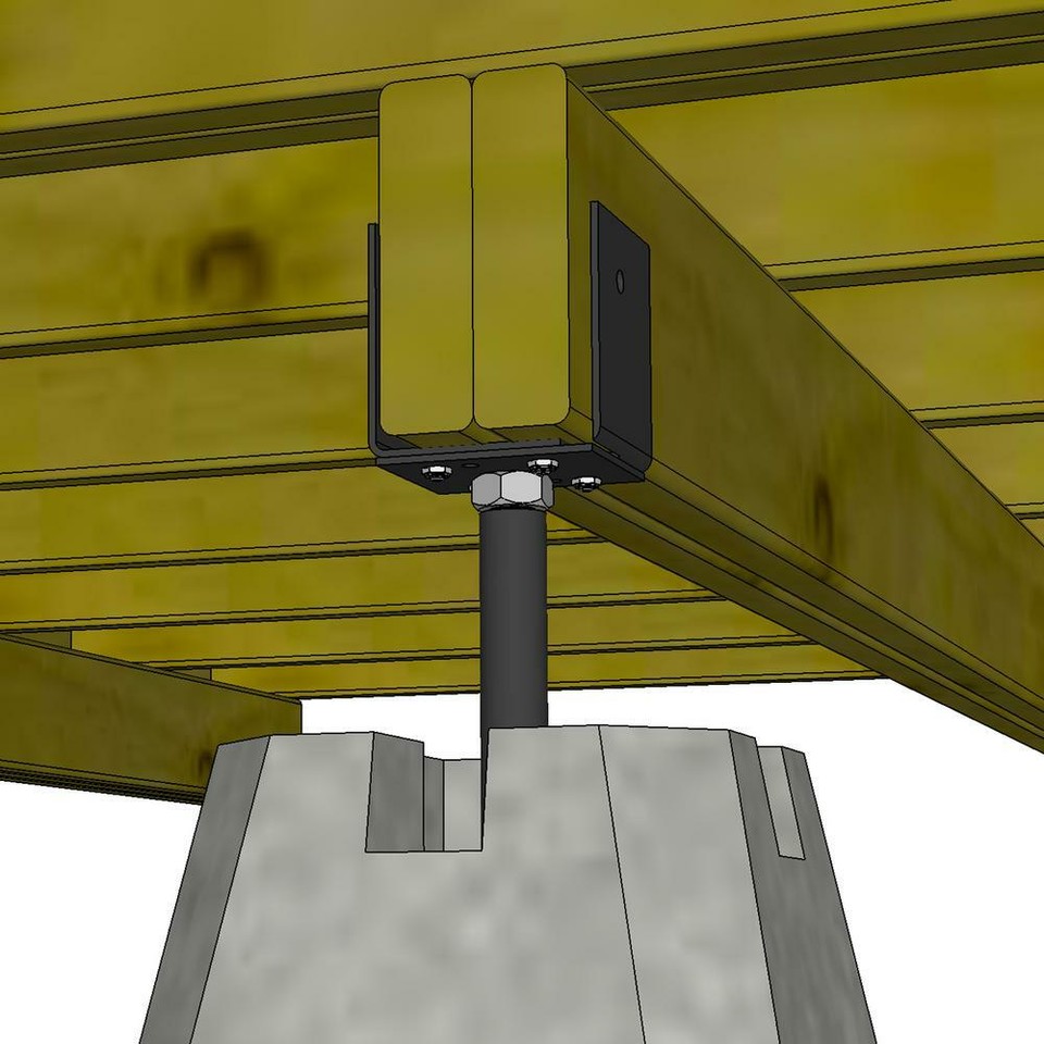 pylex adjustable deck support multi format reversible function (pack of ...