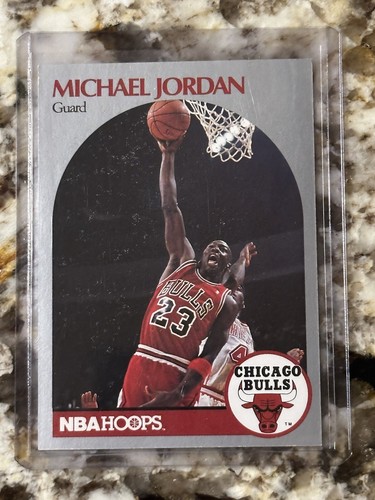 1990-91 NBA Hoops Basketball Card #65 MICHAEL JORDAN Chicago Bulls MVP ...