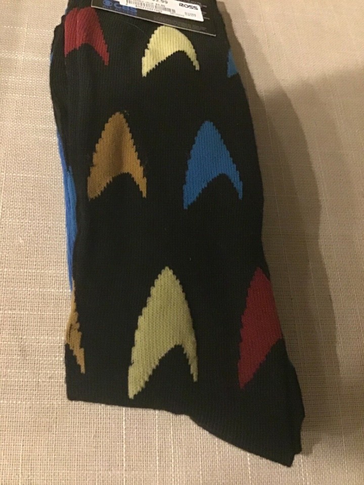 CBS STAR TREK UNIVERSE SPOCK SOCKS SHOE SIZE 6-12 2 PAIRS NIP | eBay