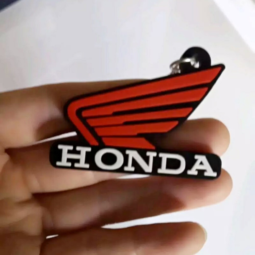 Honda Key Chain Wing Ring Rubber Motorcycle Collectable Vintage Gift ...