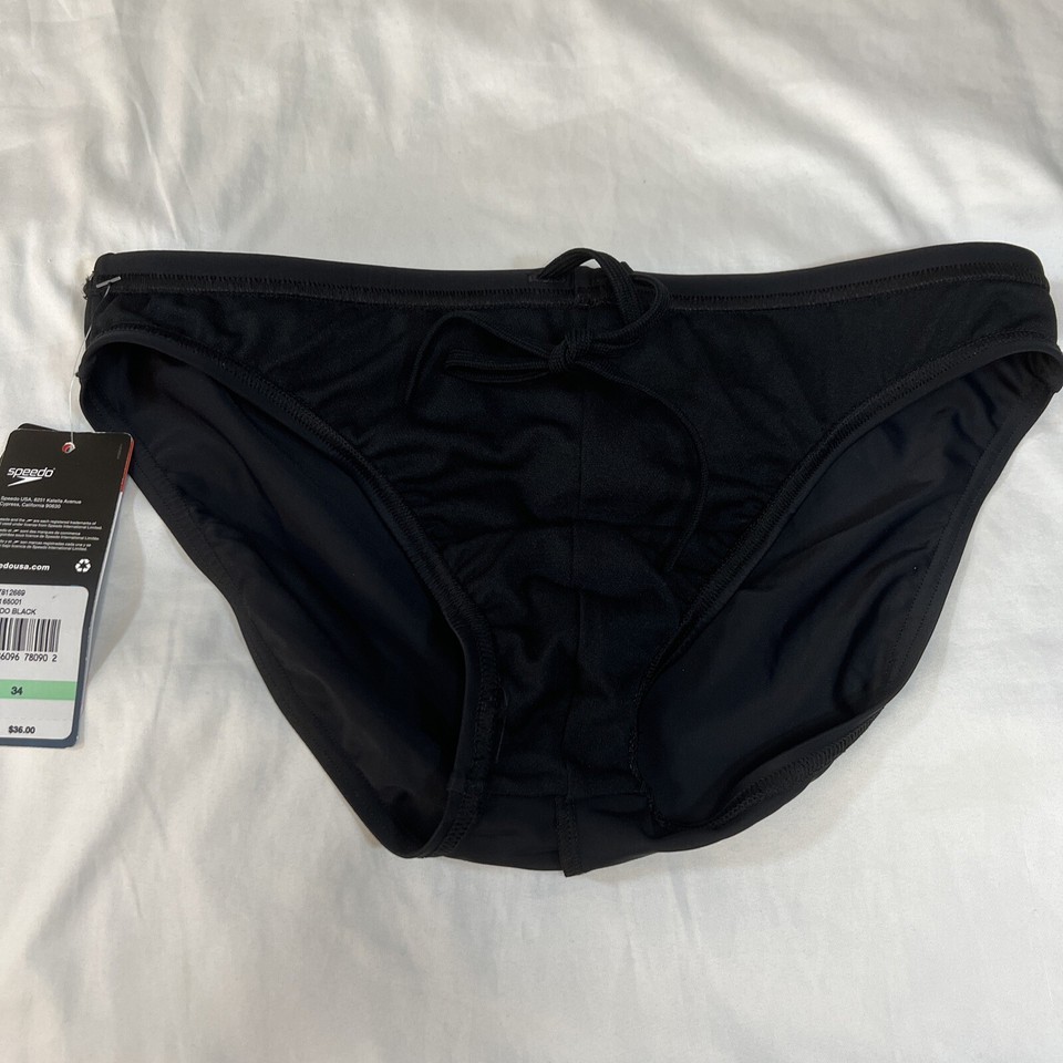 Mens/Boys Speedo Solar Bikini Swim Brief, PowerFlex,Black,Size 36 | eBay