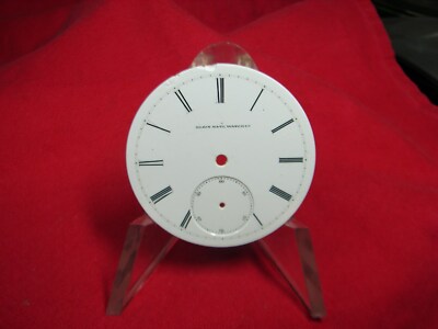 POCKET WATCH DIAL PARTS REPAIR ROMAN ELGIN NATIONAL 43mm ACROSS! dd23 ...