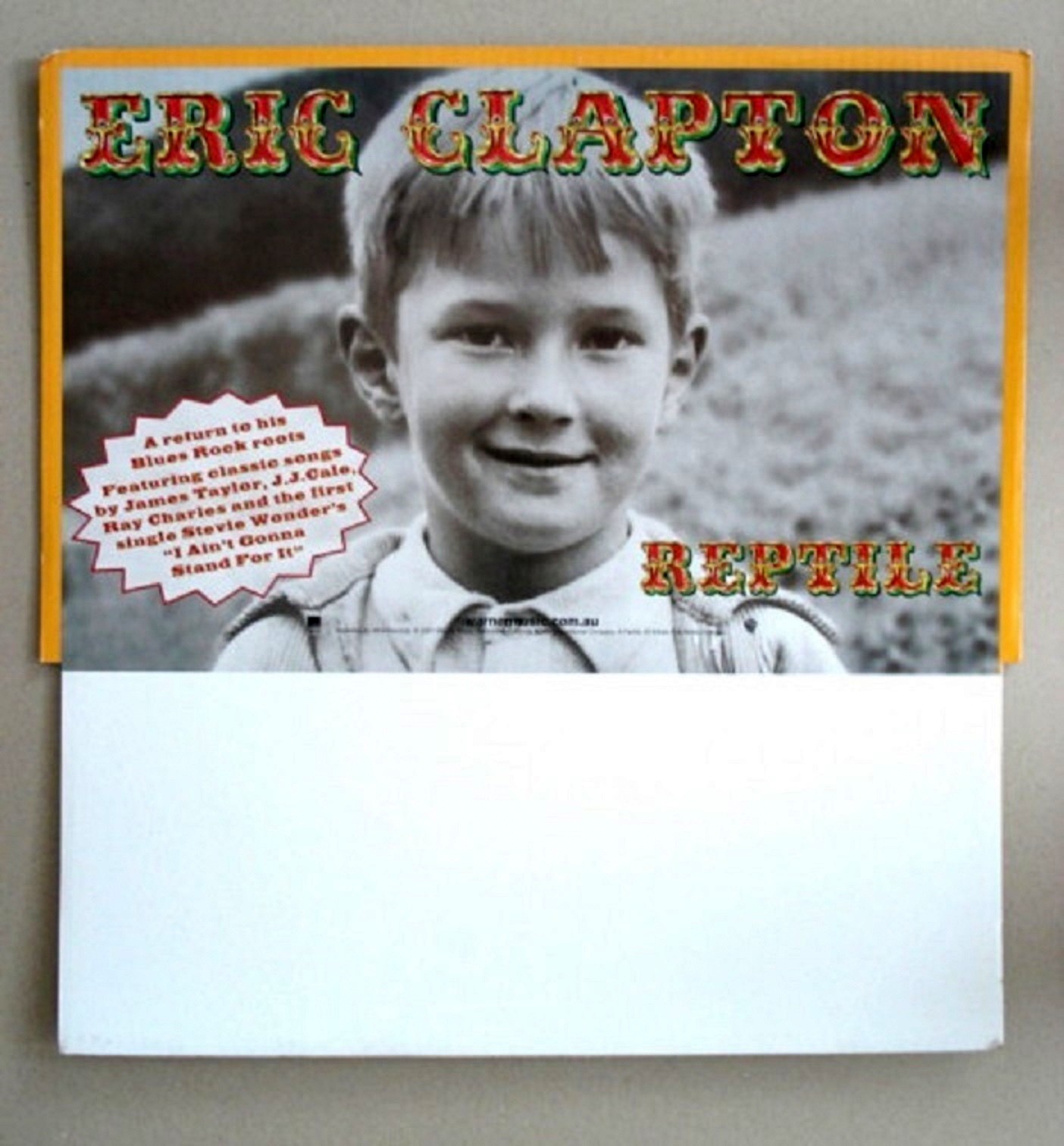 ERIC CLAPTON "REPTILE" AUSTRALIAN PROMO DIVIDER / STAND-UP - Album ...