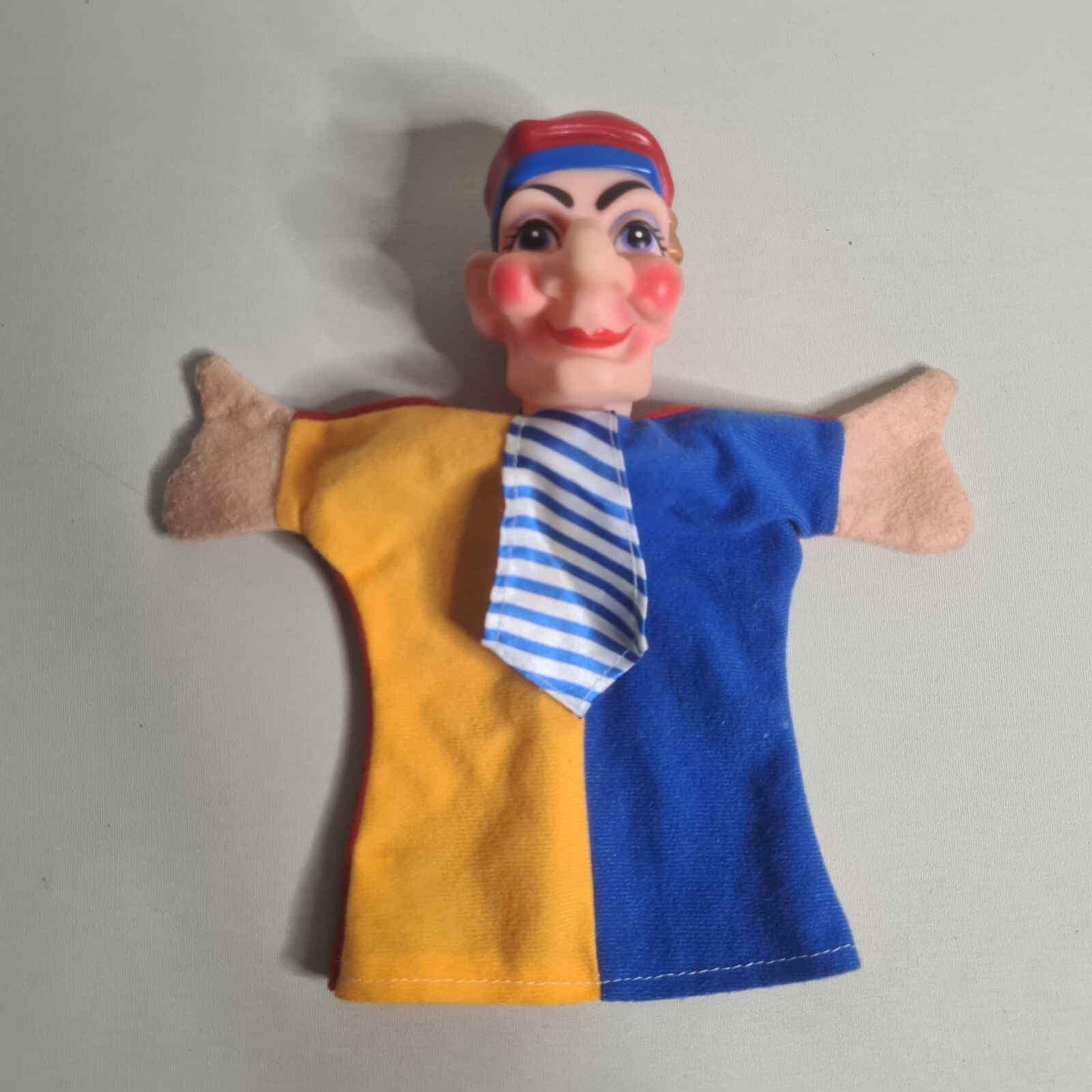 Handpuppe Kasper mit Gummikopf ca. 24 cm groß Kasperle Theater Krawatte ...