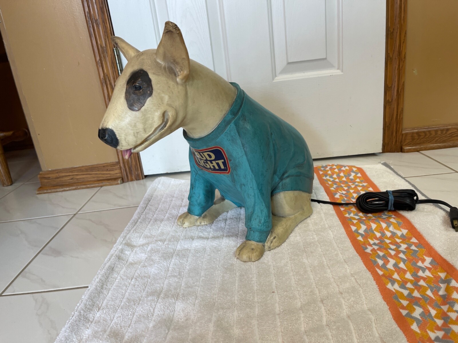 Rare 1986 Spuds Mackenzie Bud Light Beer Bar Lamp Dog Blow Mold ...