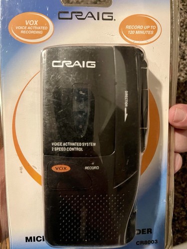 Micro Cassette Voice Recorder with LED Recording Indicator (CR8003) | eBay