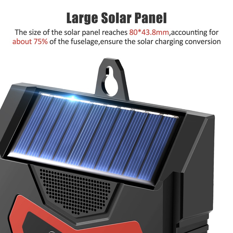 Animal Repeller Solar Predator Night Guard Device Animal Deterrent Red ...