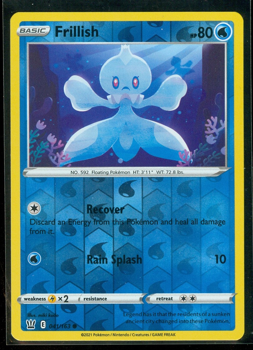 Pokemon FRILLISH 041/163 Battle Styles - Rev Holo - - MINT | eBay