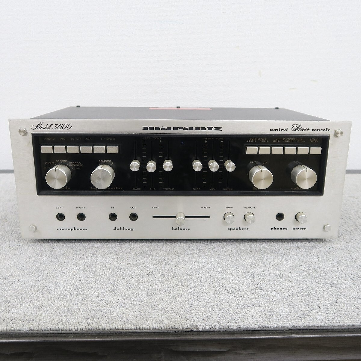 Vintage Marantz Preamplifier Model 3600 Stereo Control Console Tested ...