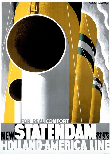 Statendam Holland-America Line Travel Poster A1 High Quality Canvas Art ...