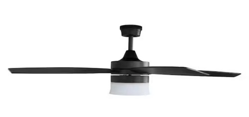 BLUE MOUNTAIN FANS Ghost 52 in. Matte Black LED Ceiling Fan with Light ...