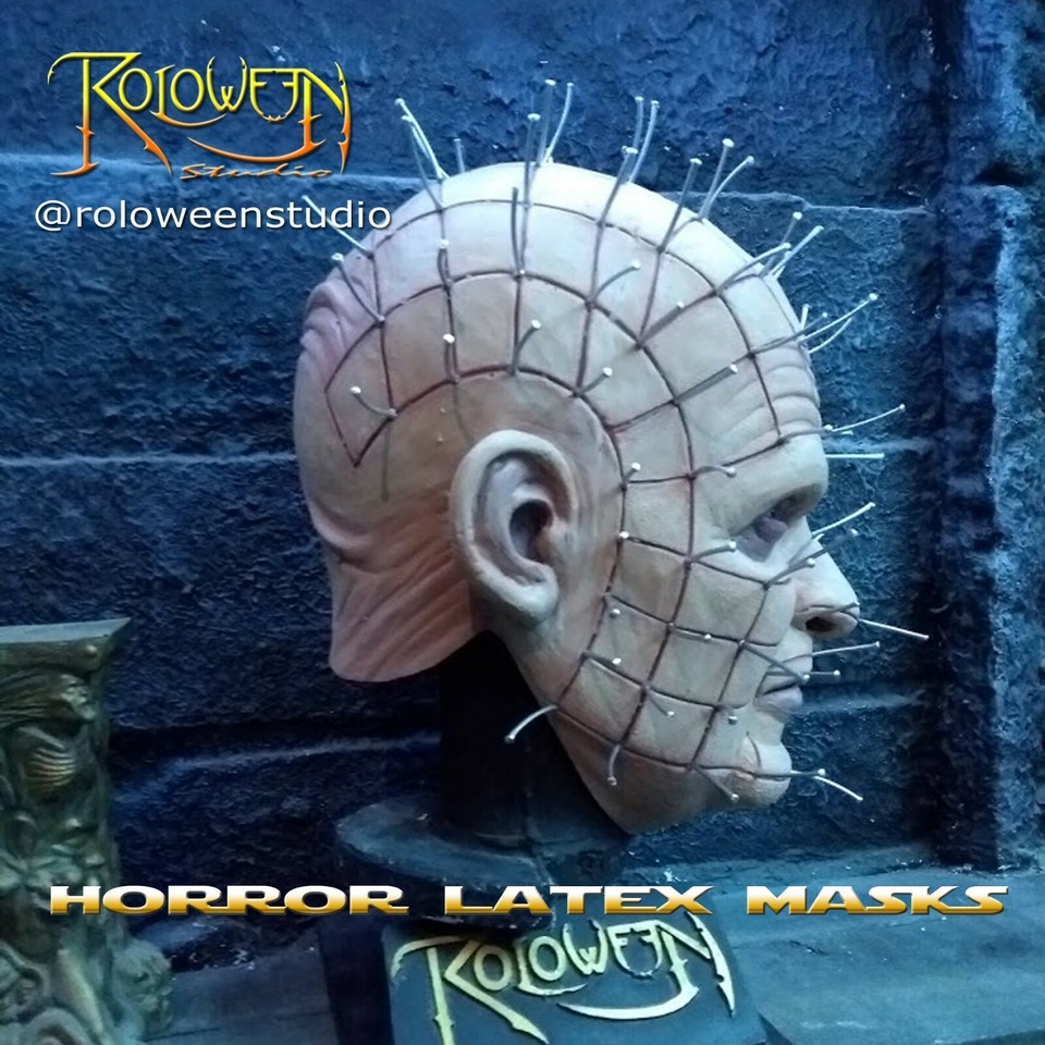 Hellraiser Pinhead Lead cenobite latex mask / Pinhead / Ghost Scary ...