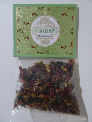 House Cleaning/Cleansing Resin Incense ~ 1 x 30 Grams Packet ~ Goloka ...