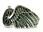 Wings & Wheel Stainless Steel Motorcycle Biker Ring Sz 7,8,9,10,11,12 ...