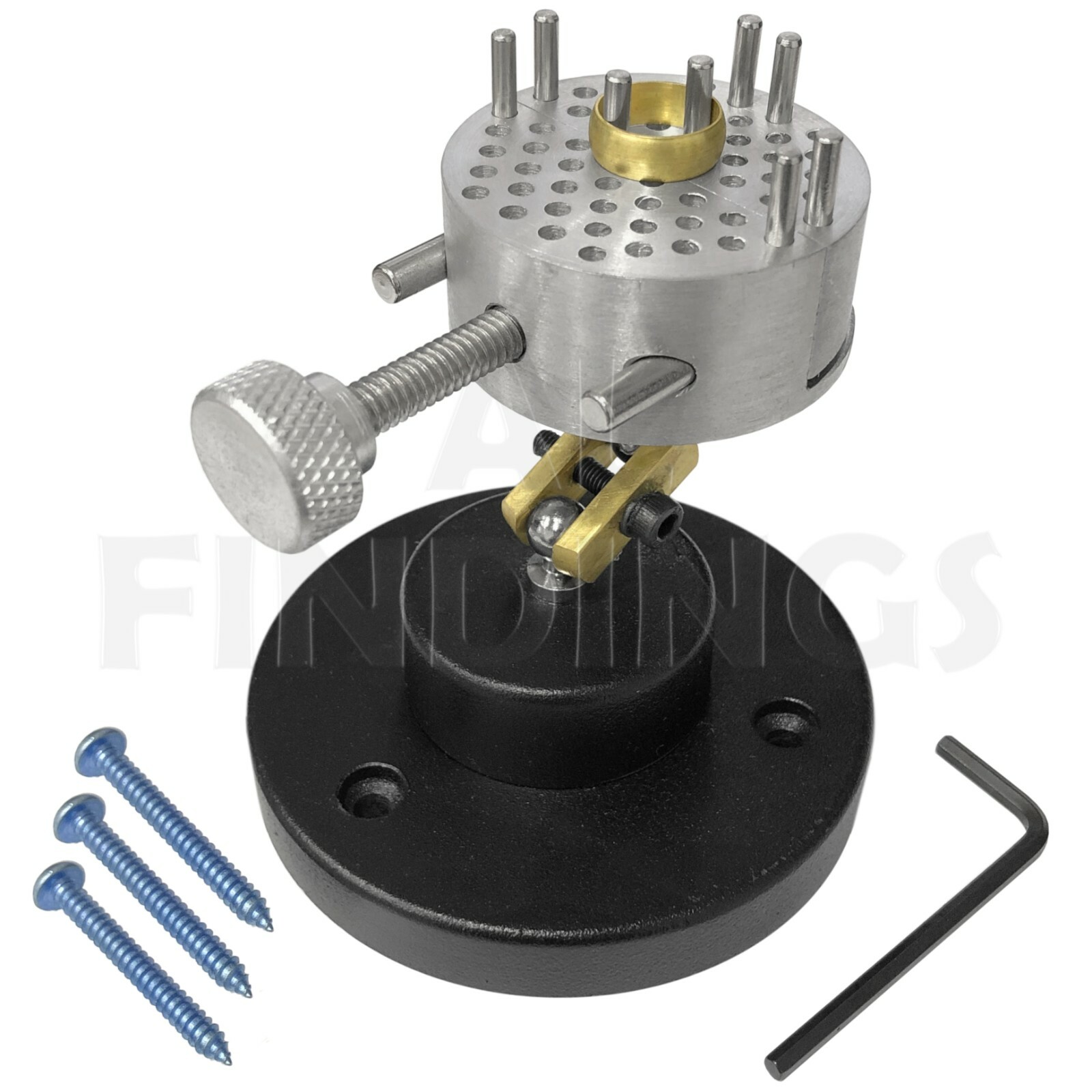 STEEL WORK HOLDER CLAMP BASE TOOL VICE ENGRAVER PEG CLAMP JEWELLER ...