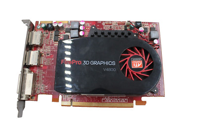 HP ATI FirePro V4800 1GB GDDR5 PCIe Dual DP Graphics Video Card 608529 ...