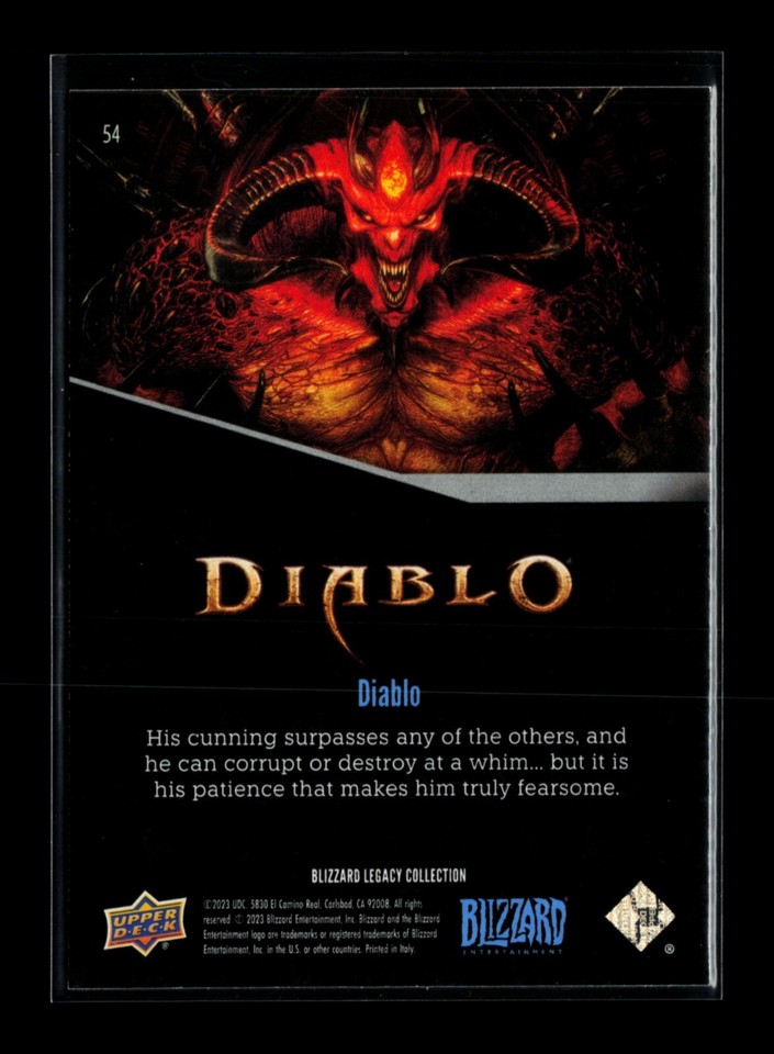 Diablo 54 Base Set Diablo Blizzard Legacy Collection Card | eBay