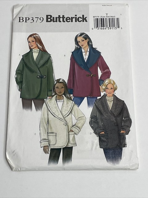 Butterick Pattern 4354 & BP379 Sizes Xsm-Med (4-14) Misses Easy Jacket ...