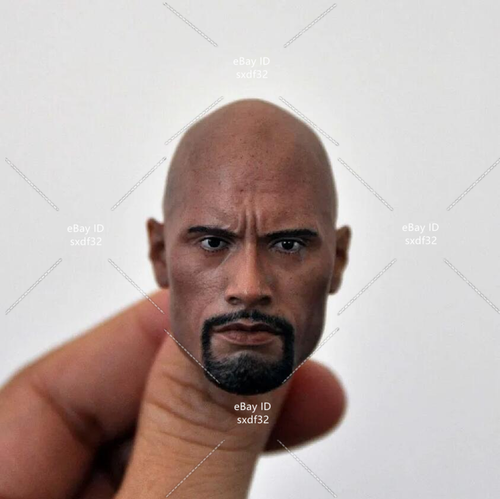 1:6 Head Sculpt Hardman Dwayne Johnson For 12" Male HT Action Figure ...