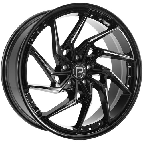 Pinnacle P326 Stinger 20x8.5 5x4.5" +35mm Black/Milled Wheel Rim 20 ...