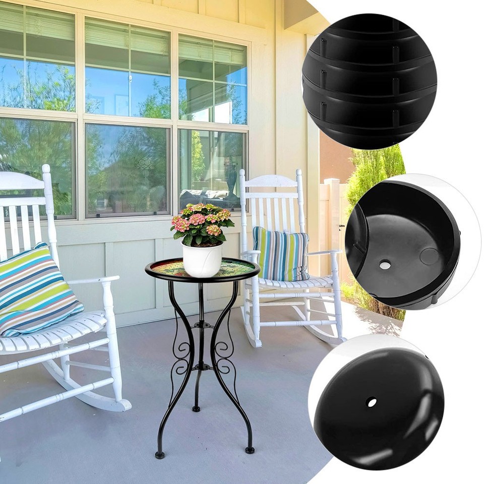 32 Pcs Furniture Caster Stopper Cups Plastic Feet Pads Round Anti Slip ...