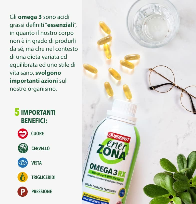 , Enerzona Omega 3 RX 85 Capsule Da 1G Senza Ritorno Di Gusto ...