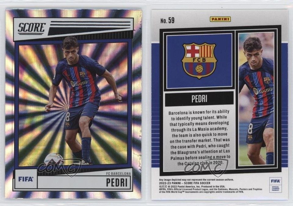 2022-23 Panini Score FIFA Fat Pack Lasers Pedri #59 6l7 | eBay