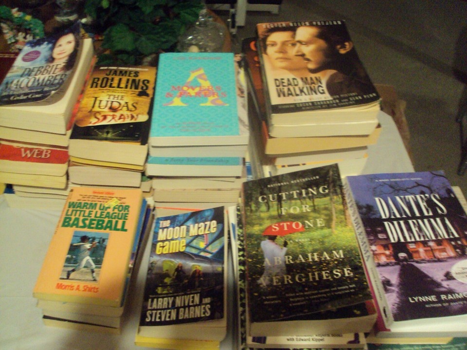 Lot of 10 Paperbacks Books RANDOM MIX UNSORTED Fiction, Novels, Mystery ...