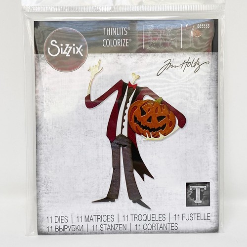 Sizzix Thinlits Tim Holtz Die Cut Set Pumpkinhead, Colorize Halloween NEW | eBay