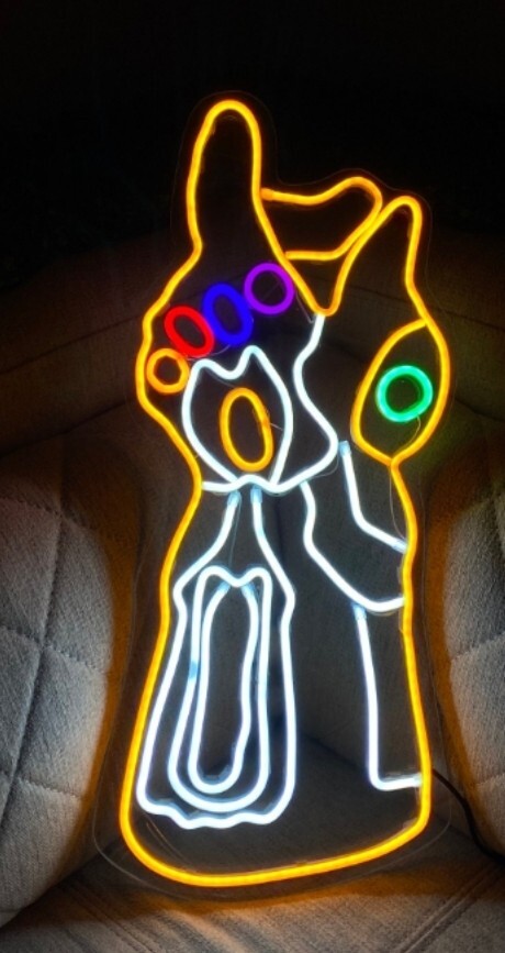 Thanos-Infinity Gauntlet LED Neon Sign 28in X 12in | eBay